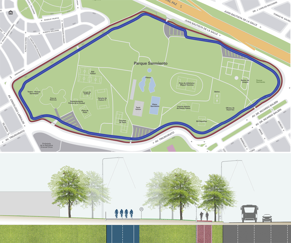 La Ciudad tendrá una nueva pista de ciclismo en el Parque Sarmiento ...